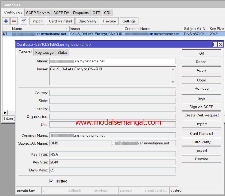 Cara Mendapatkan Certificate SSL Let's Encrypt di MikroTik Dengan DNS-Challenge